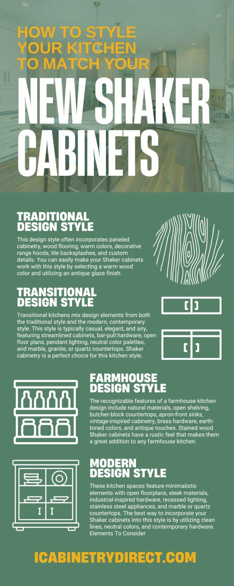 How To Style Your Kitchen To Match Your New Shaker Cabinets